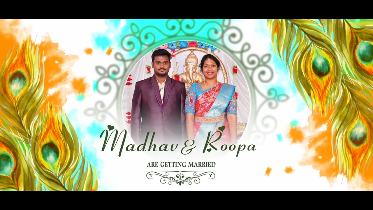 Madhav 😘 Roopa Wedding Invitation | madhavroopa | marriage - YouTube