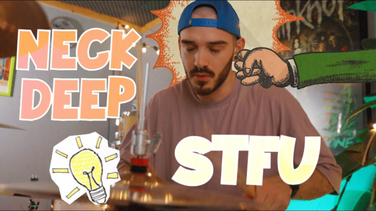 Neck Deep - STFU | Cesare Bergamelli Drum Cover - YouTube