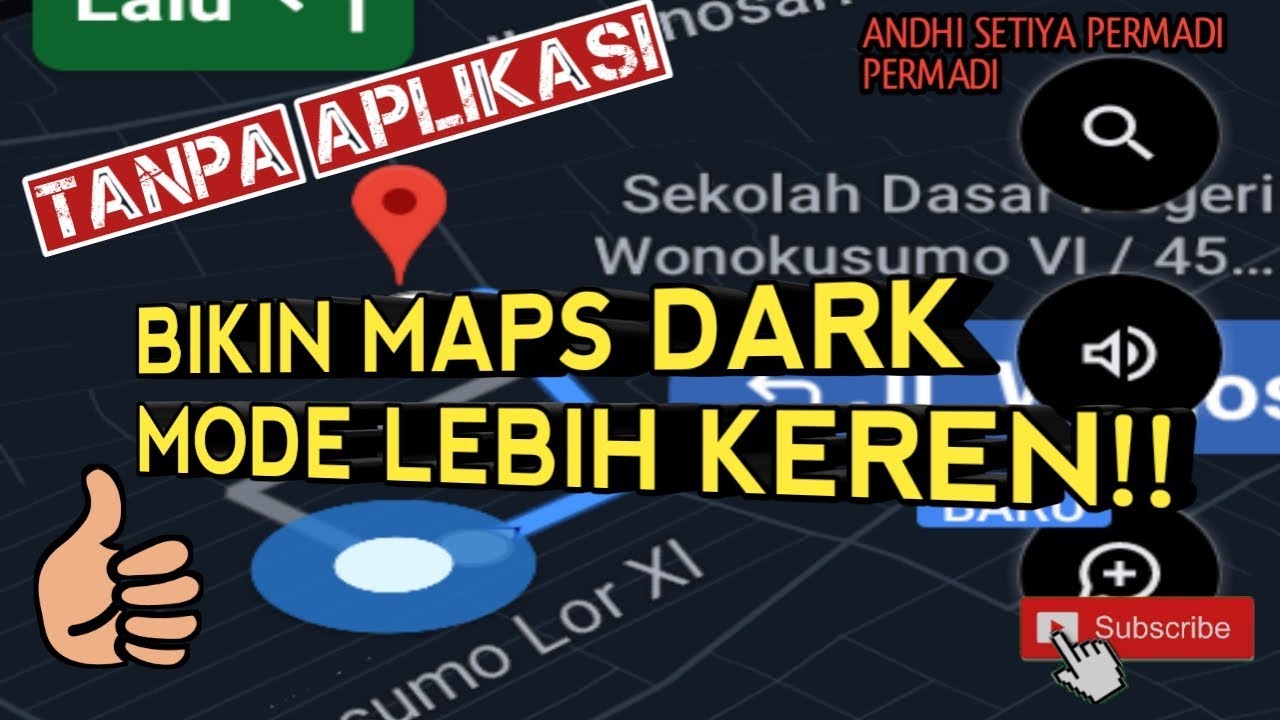 TUTORIAL Merubah Tampilan GOOGLE MAPS (Dark Mode) - YouTube