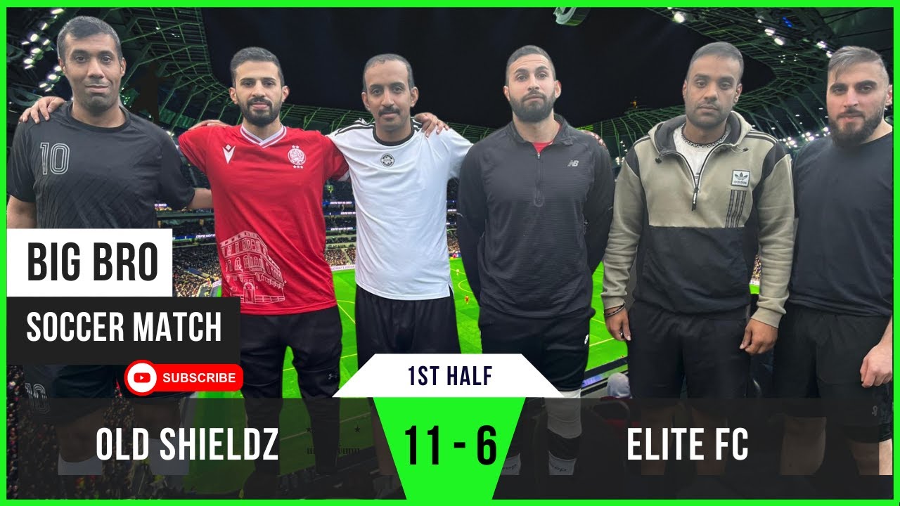 1st Half (part 2) | Old Shieldz 11 - 6 Elite F.C | Big Bro Soccer | 5-a ...