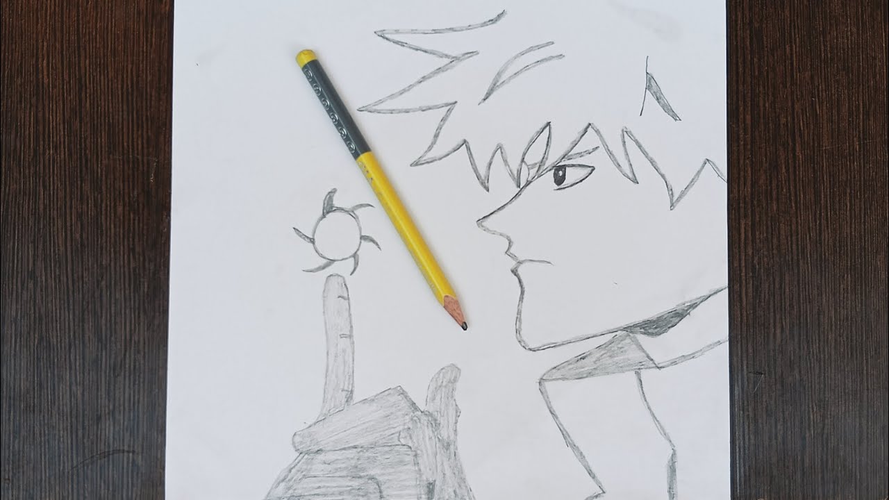 How to Draw Gojo Satoru Cursed Technique Reversal black Step-by-Step ...