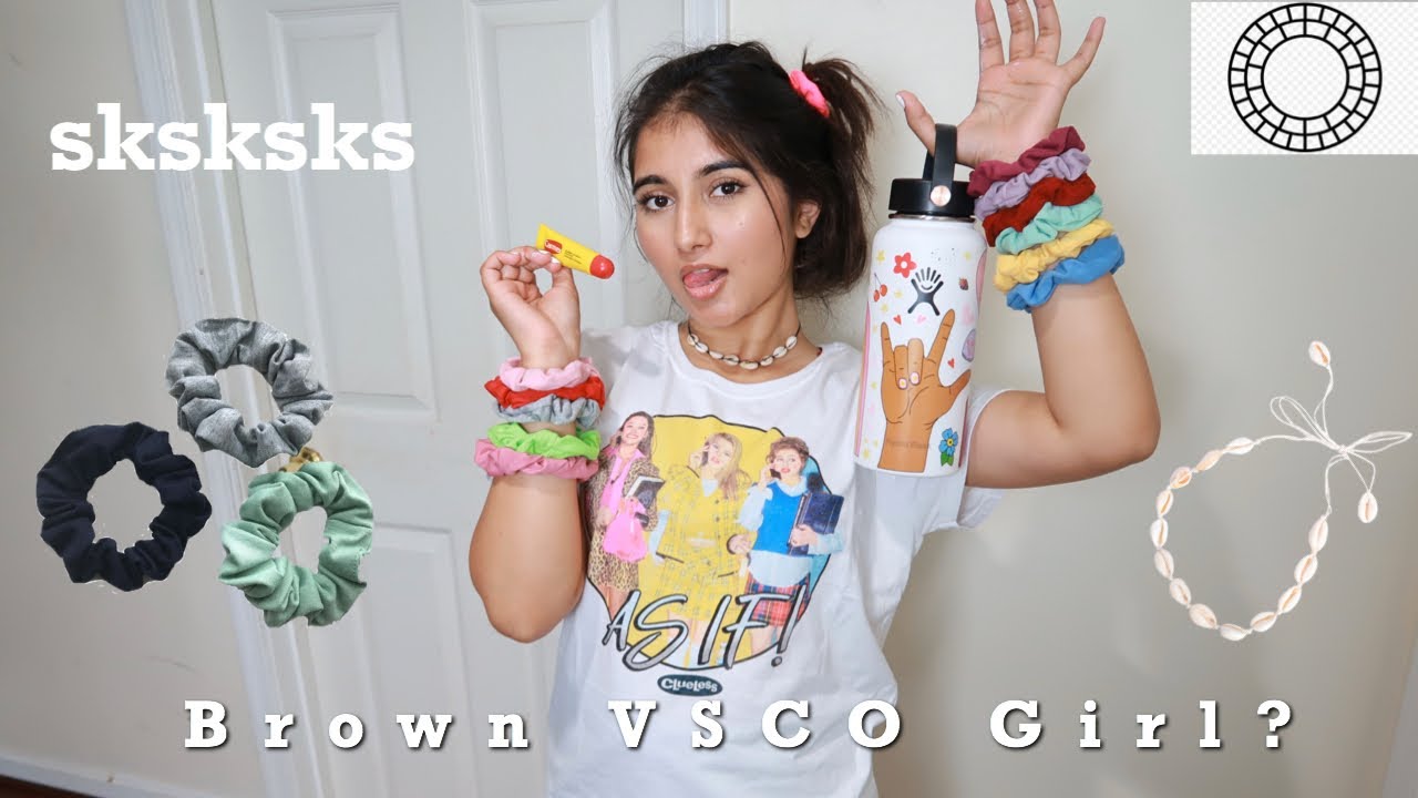 becoming the ultimate VSCO girl for a day | brown girl edition - YouTube