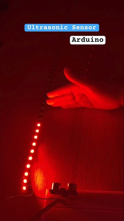 Making Magic with Easy Arduino Project using LED Strip and Ultrasonic Sensor #diy #arduino # ...