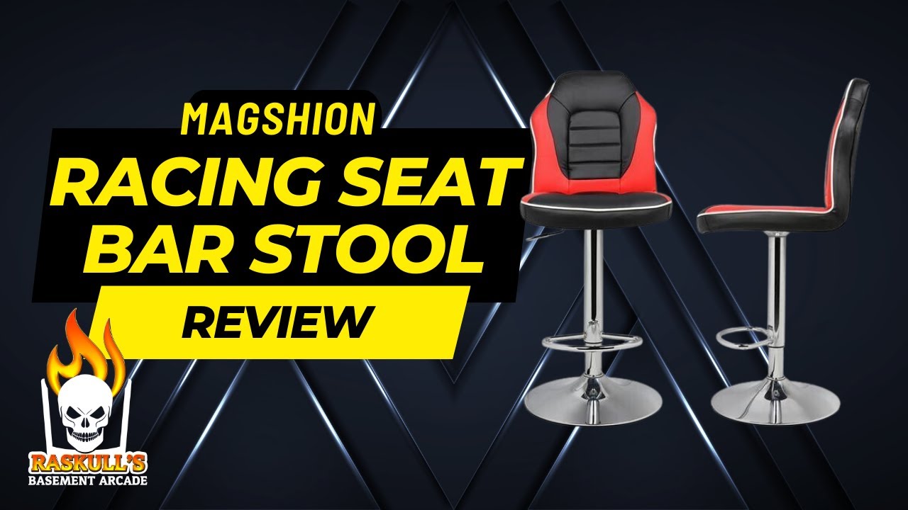Review of the Magshion Racing Seat Arcade Bar Stools - YouTube