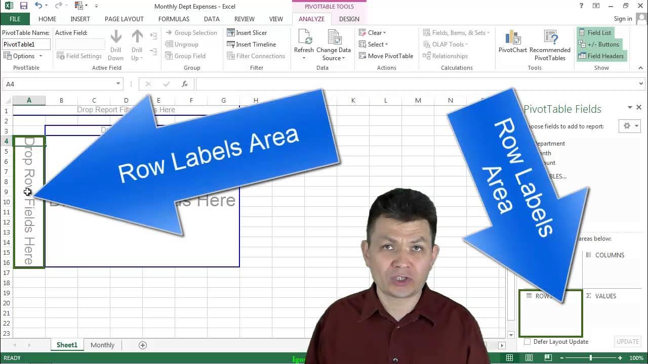 Learn Excel Pivot Tables - YouTube