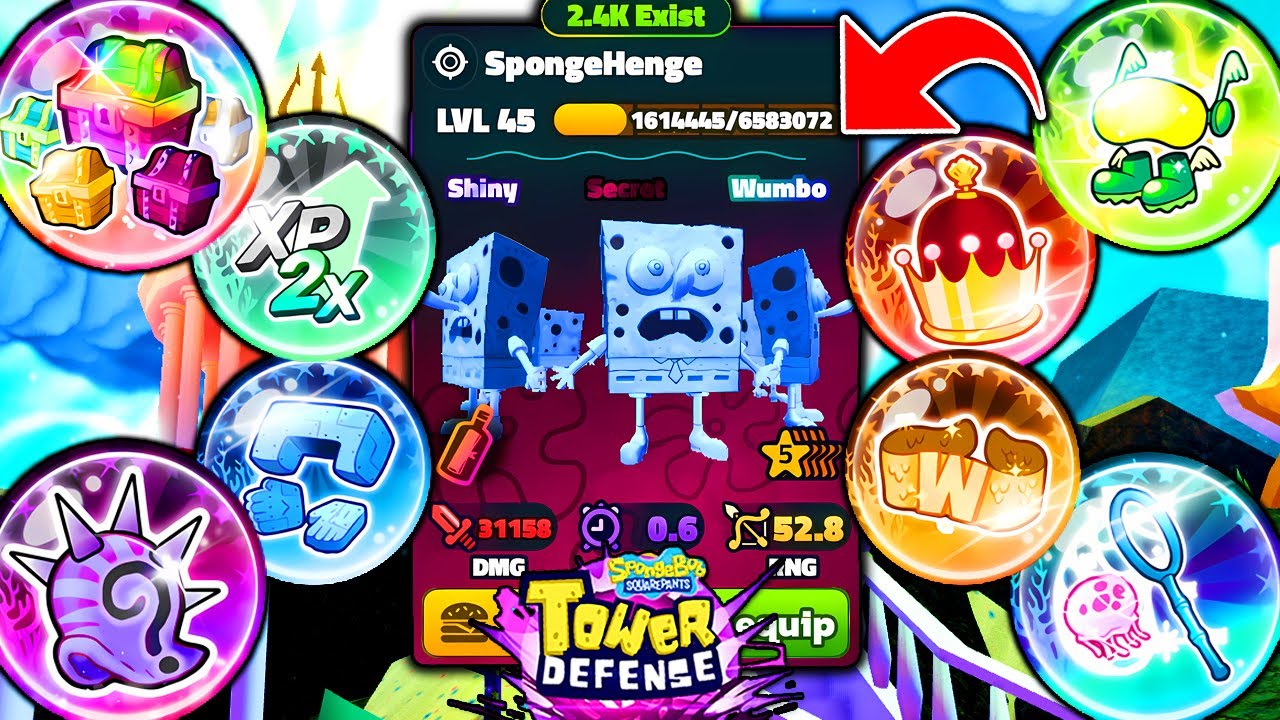 SPONGEBOB TOWER DEFENSE ! VEJA COMO UPAR RÁPIDO E QUAL É A MELHOR ...