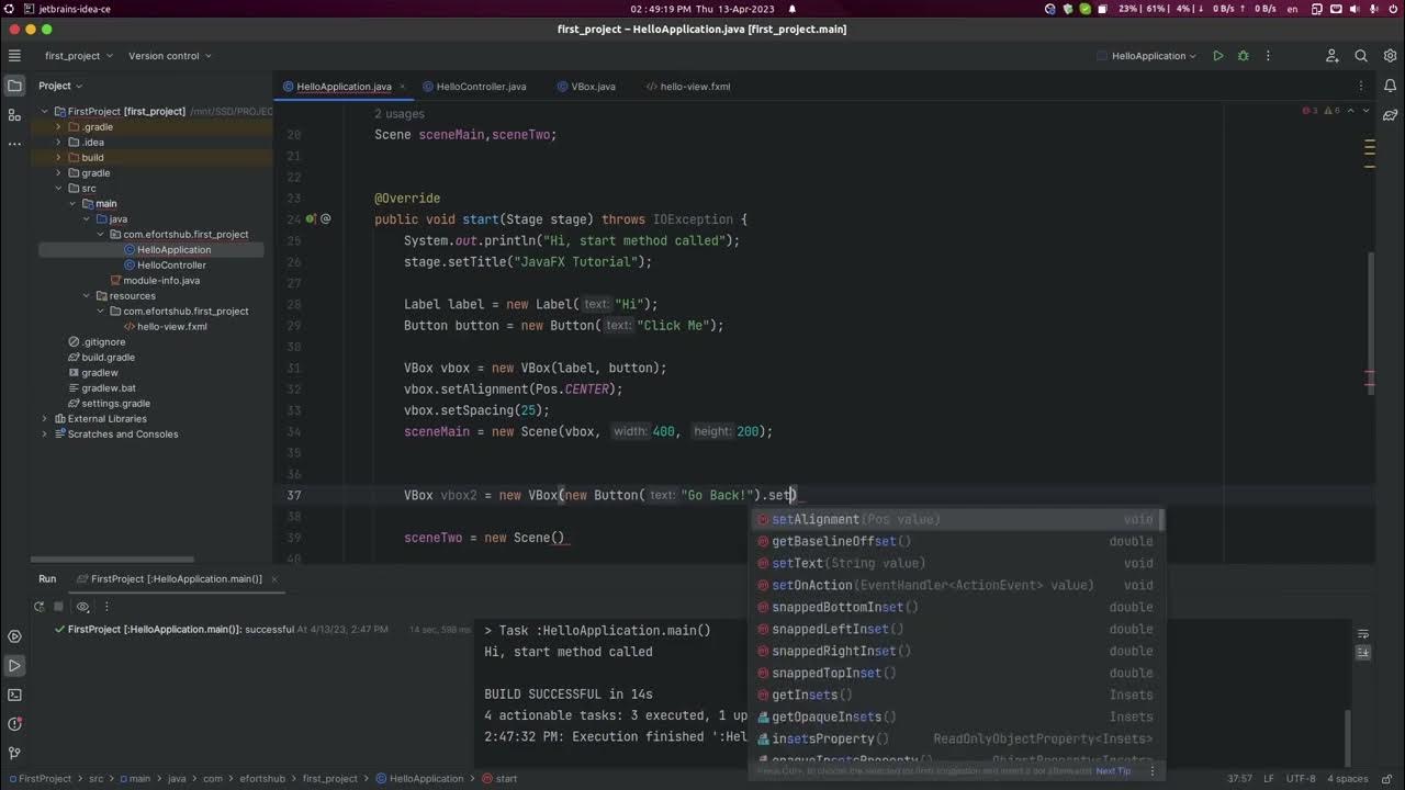 #3. Move Between Scene - JavaFX Bangla Tutorial (LWE - Learn With eFortsHub) - YouTube