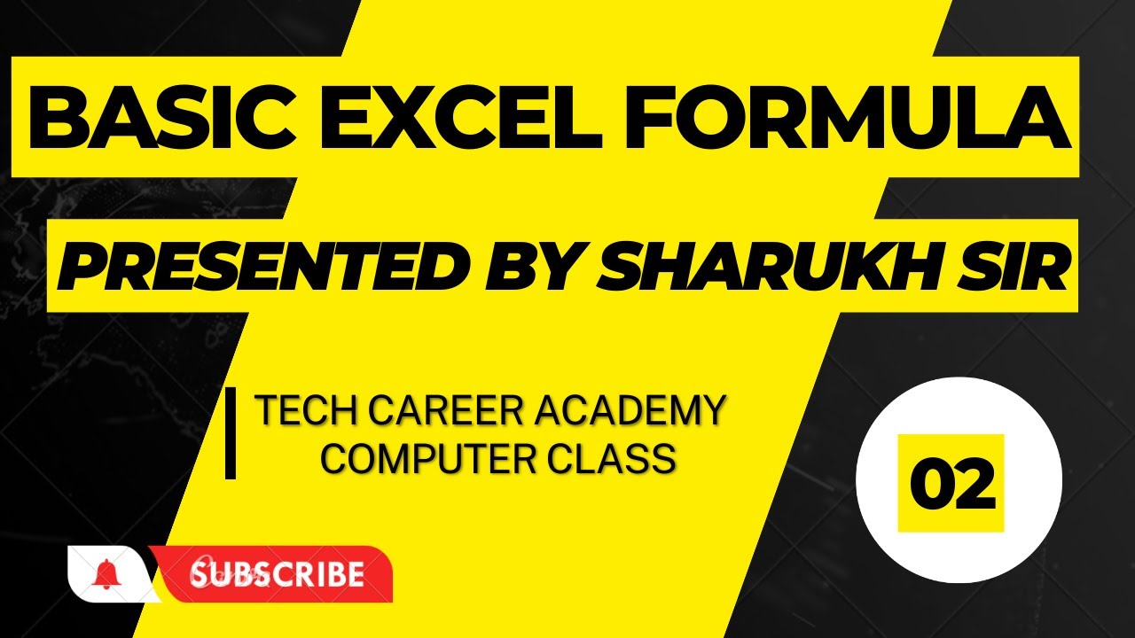 BASIC FORMULA IN EXCEL SIMPLE LANGUAGE - YouTube