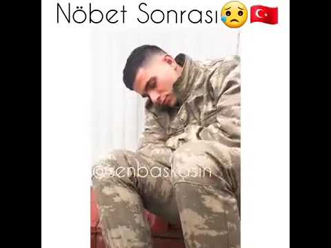 Nobet sonrası askerimiz ❤❤❤