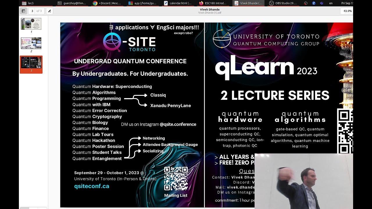 UofT EngSci ESC180 Week 2 Lecture 3 - YouTube