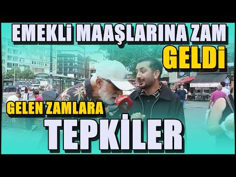 EMEKLİ MAAŞLARINA GELEN ZAMMA TEPKİLER #zdayı #sokakröportajları #gündem