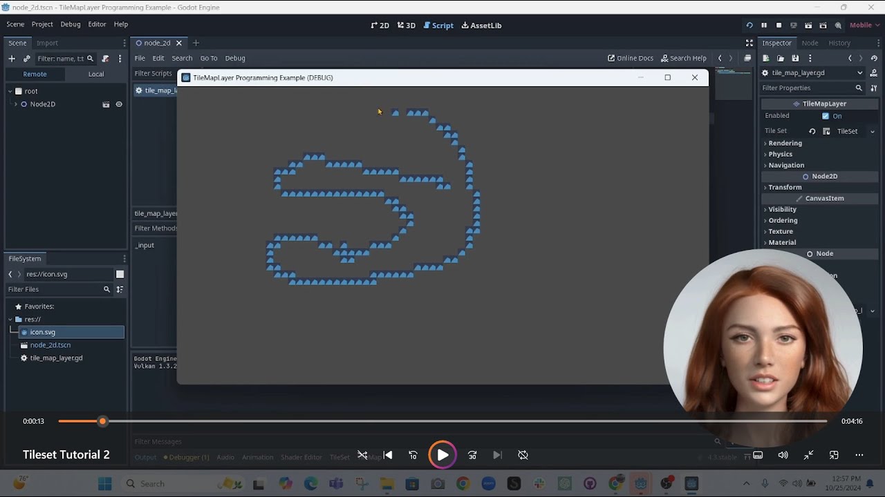 Godot 43 Tilemaplayer Add Tiles During Gameplay Through Gdscript Code With Mouse Click Youtube