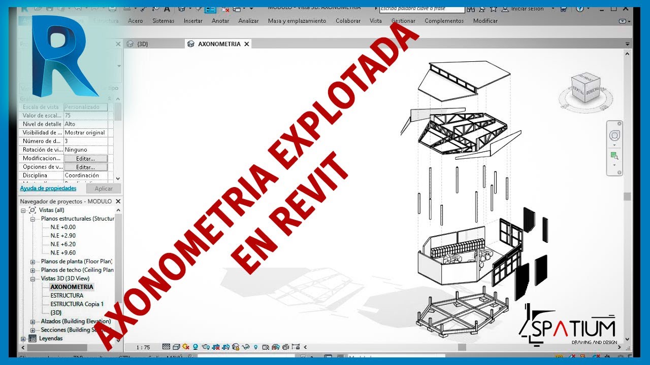 Axonometría Isometría Explotada En Revit 😲 Esquemas Arquitectónicos 🏠