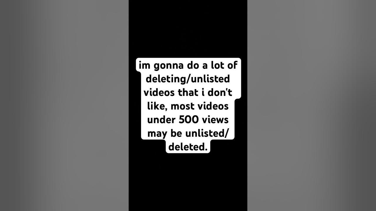 the deletion - YouTube