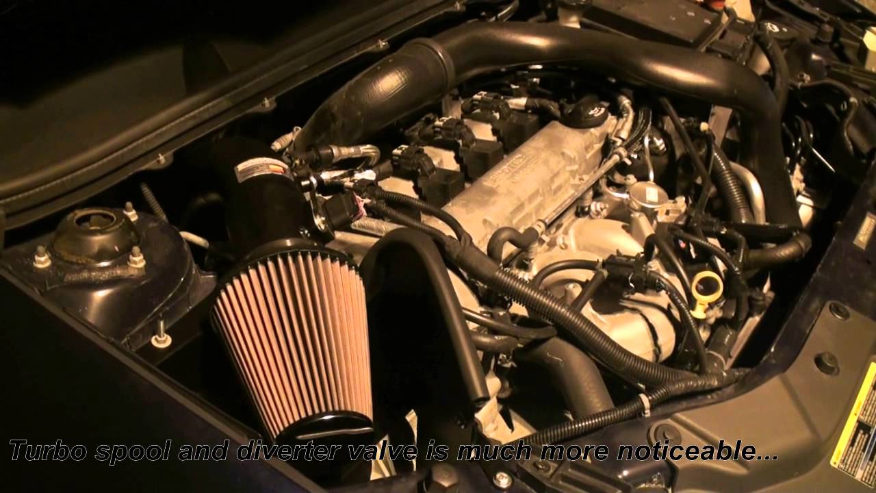 09 Cobalt SS/TC K&N w/ stock diverter valve - YouTube