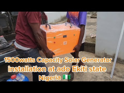 1500watts capacity solar generator installation at ado Ekiti state ...