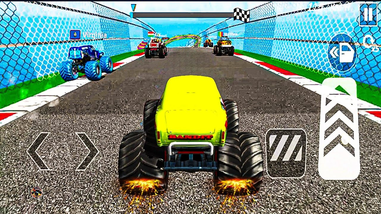 Monster Truck Mega Ramp Extreme Racing - Impossible GT Car Stunts ...