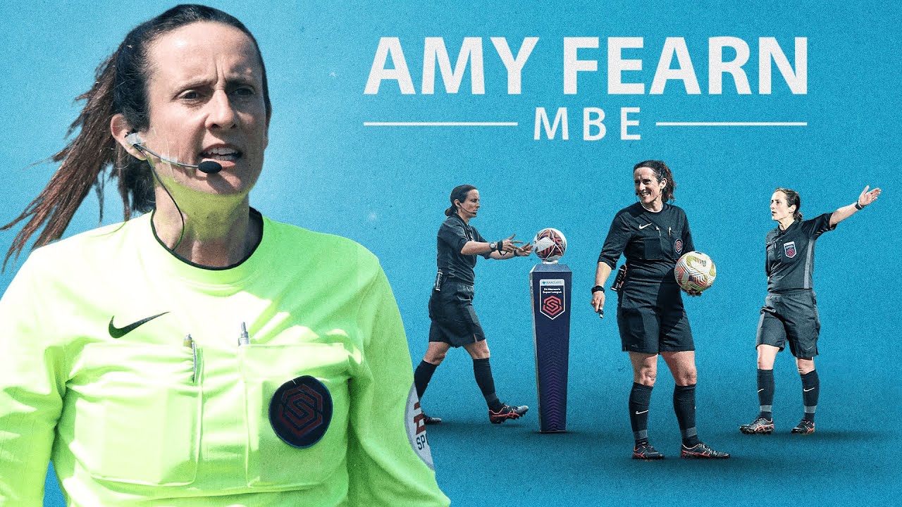 Barclays Women's Super League referee Amy Fearn awarded MBE - YouTube