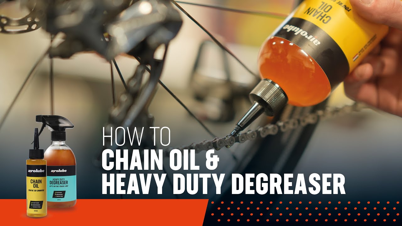 How to use Airolube Chain Oil + Airolube Heavy Duty Degreaser - YouTube