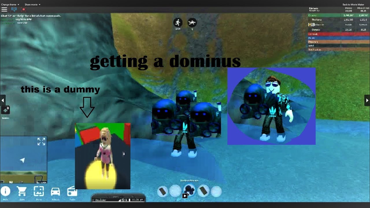 finding the dominus and pointing at a dummy - roblox - YouTube