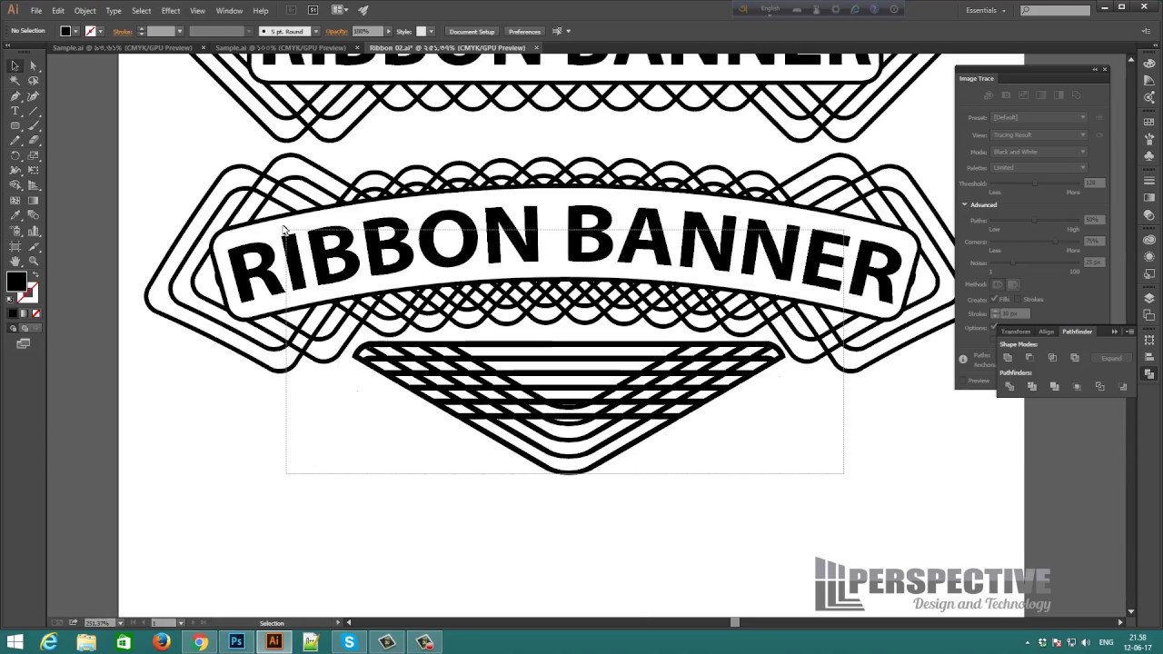 how To Make A Ribbon Banner In Illustrator part 02 YouTube how To Make A Ribbon Banner In Illustrator part 02 YouTube