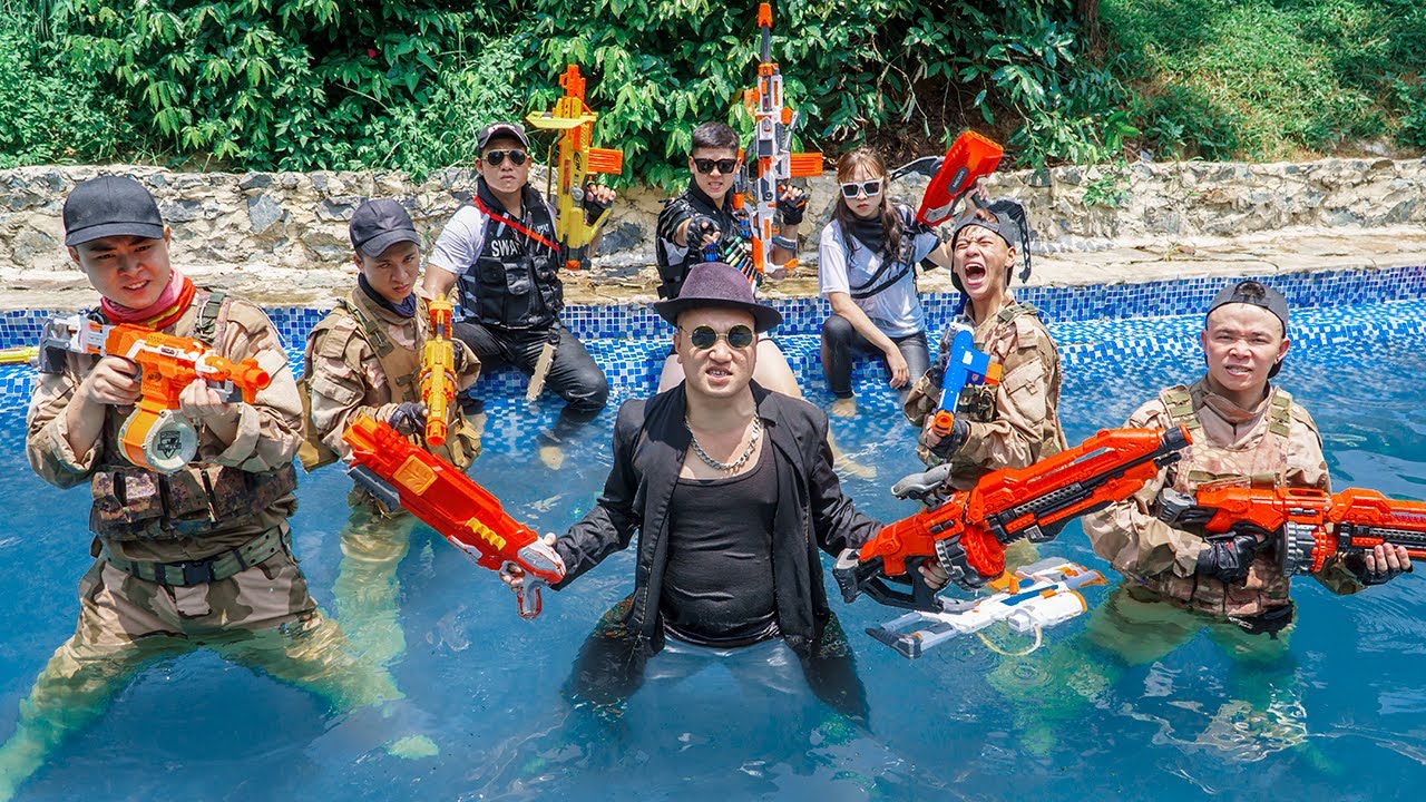 LTT Game Nerf War : Warriors SEAL X Nerf Guns Fight Braum Crazy Fateful ...