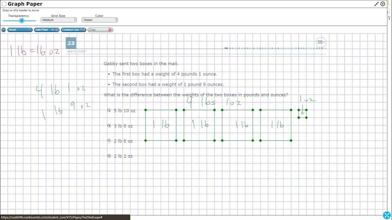 4th Grade STAAR Practice Measurement Problems (4.8C - #14) - YouTube