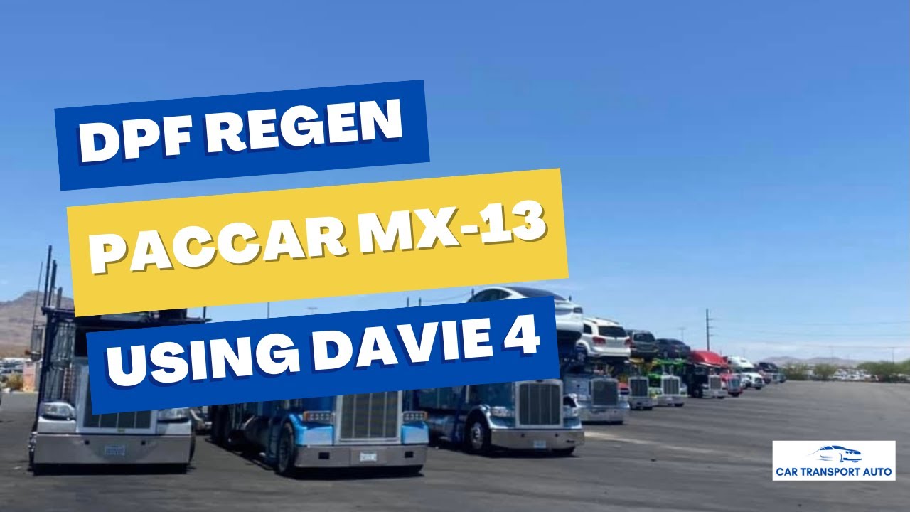 Car Transport Auto: How To Do DPF Regen Using Davie4 On Paccar - YouTube