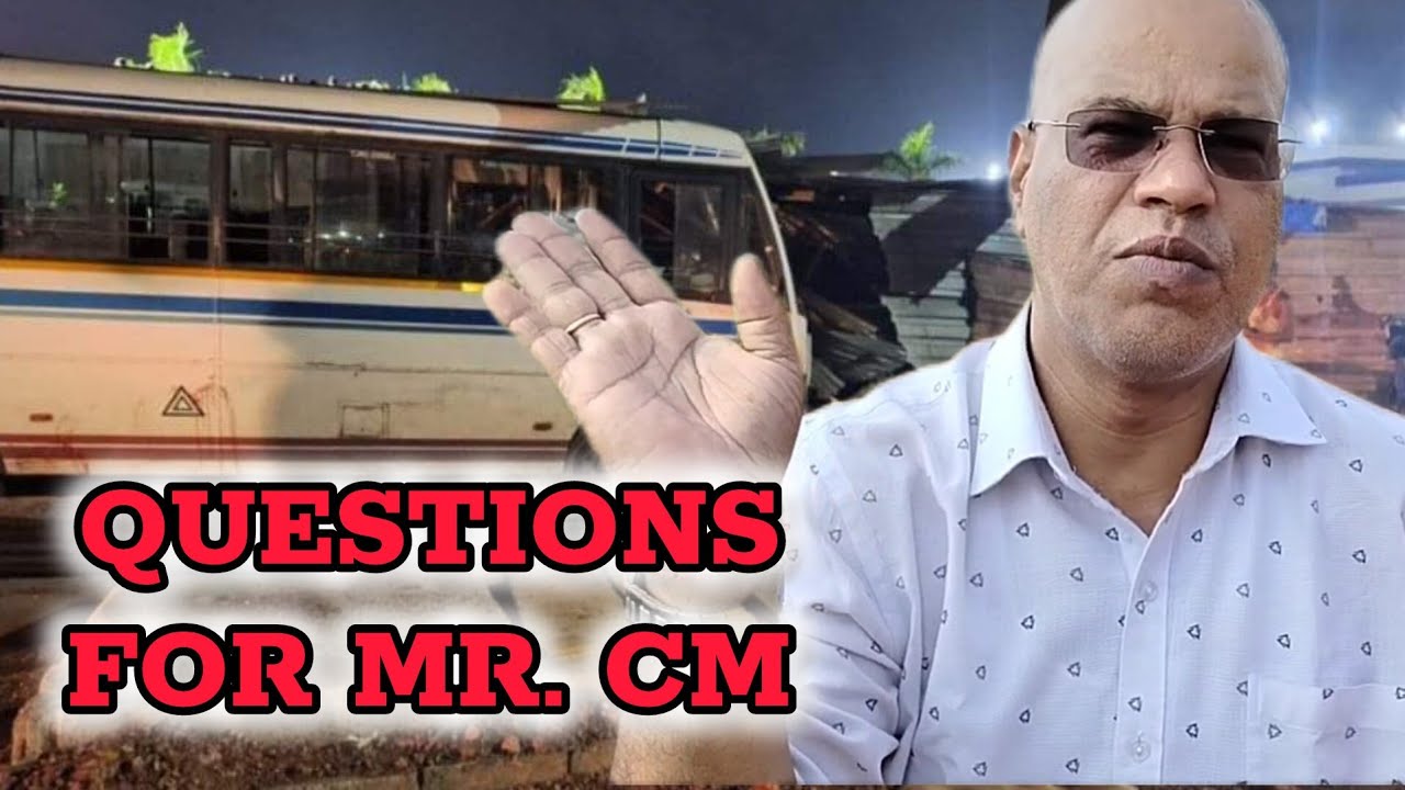 MR CM, AREN'T YOU RESPONSIBLE FOR SAVE ROADS ASK TANOJ ADWALPALKAR - YouTube