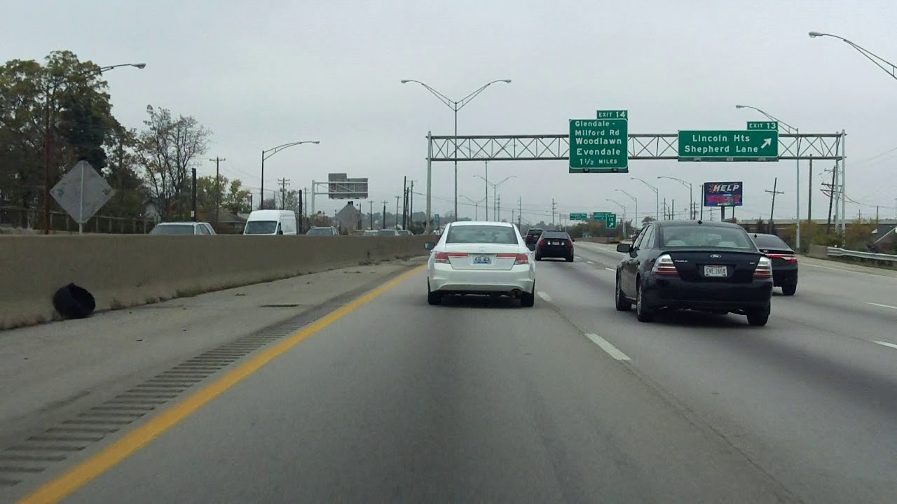 Mill Creek Expressway (Interstate 75 Exits 7 to 16) northbound - YouTube