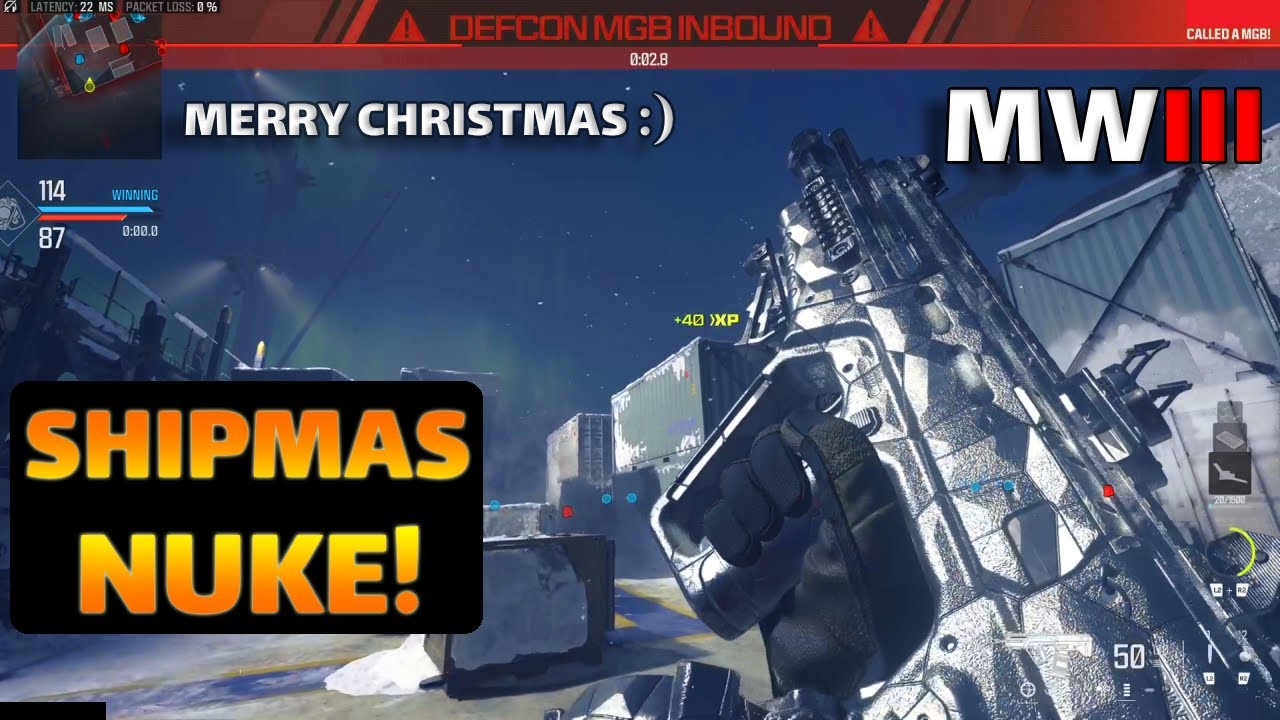 MW3: SHIPMAS NUKE! (MGB) PS5 reverse boosted gameplay - YouTube