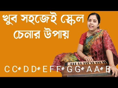 scale chinben ki kore | স্কেল চিনবেন কি করে | Harmonium lesson by Soma Parali