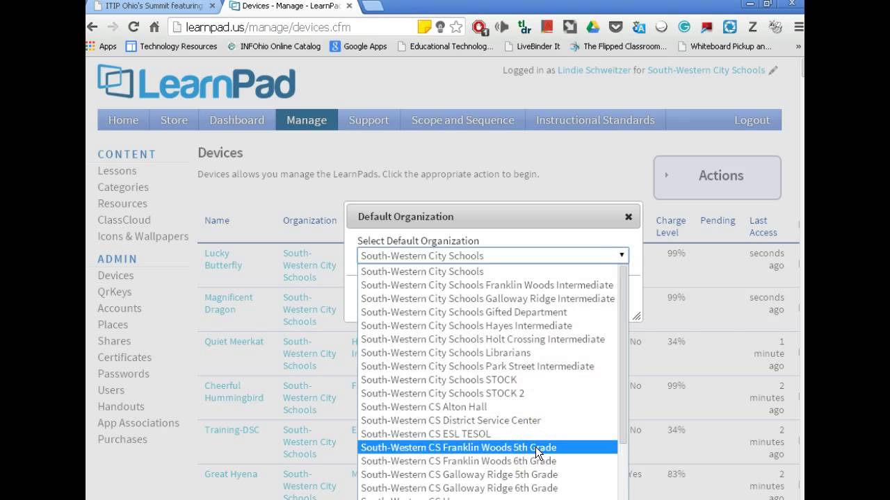 Changing the Name& Group of Your LearnPAd - YouTube
