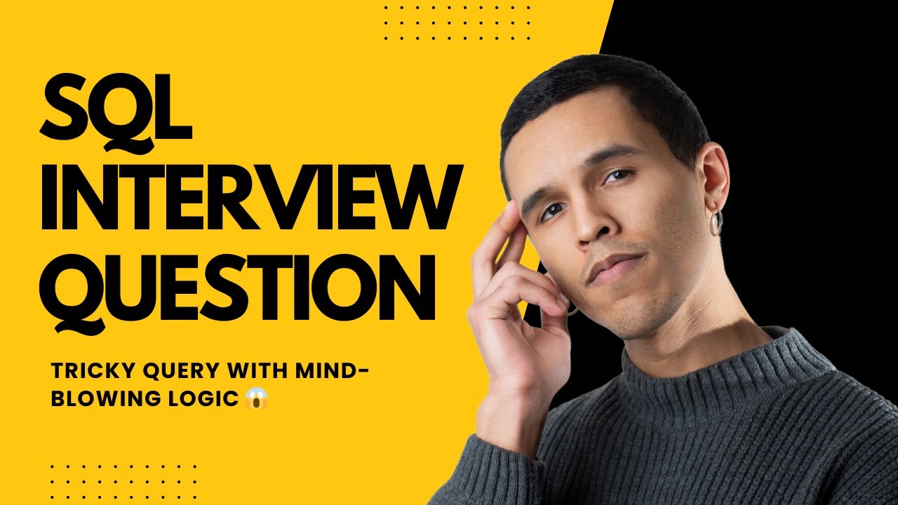 🔥 SQL Interview Question | Tricky Query with Mind-Blowing Logic 😱 # ...