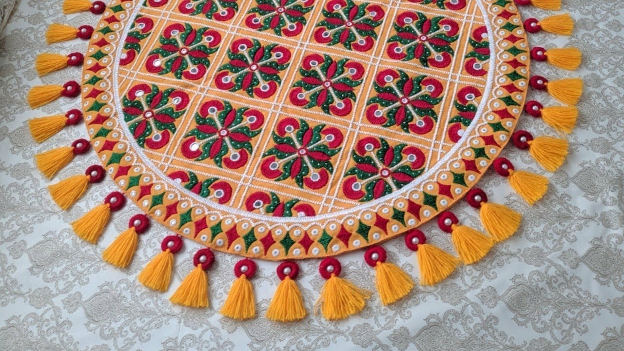 It's so Beautiful. Super Hand Embroidery Latkan Flower design idea ...