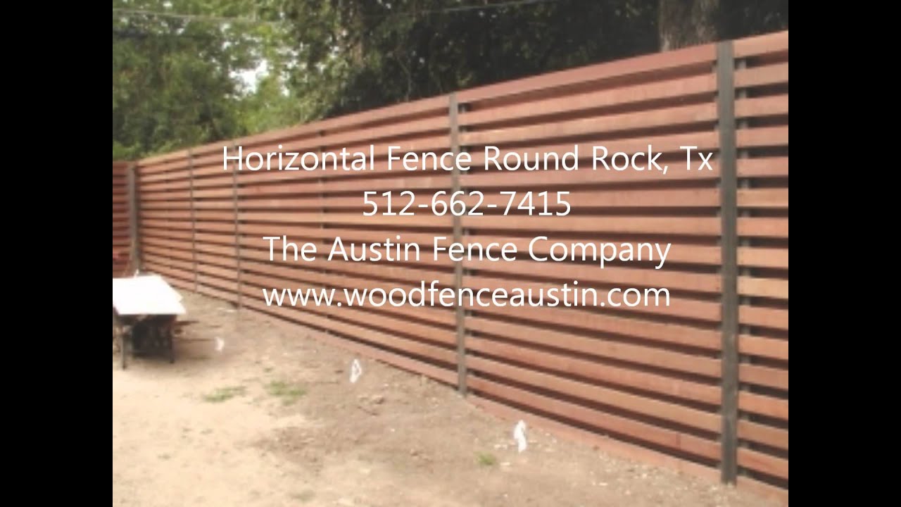 Horizontal Fence Round Rock, Tx 512949-8943 - YouTube