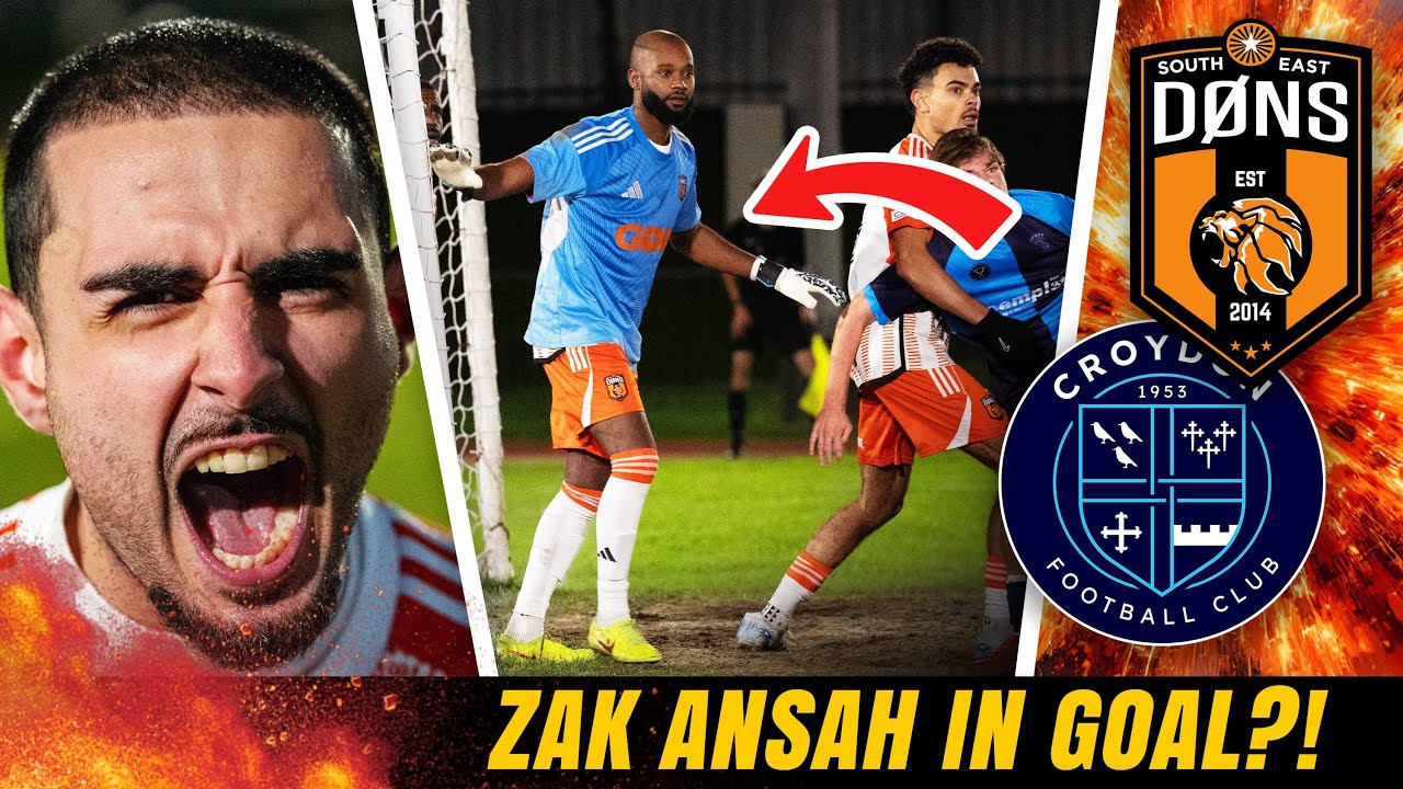 NON LEAGUE FOOTBALL | ‘Zak Ansah Forced to Play In Goal’ | SE DONS vs ...