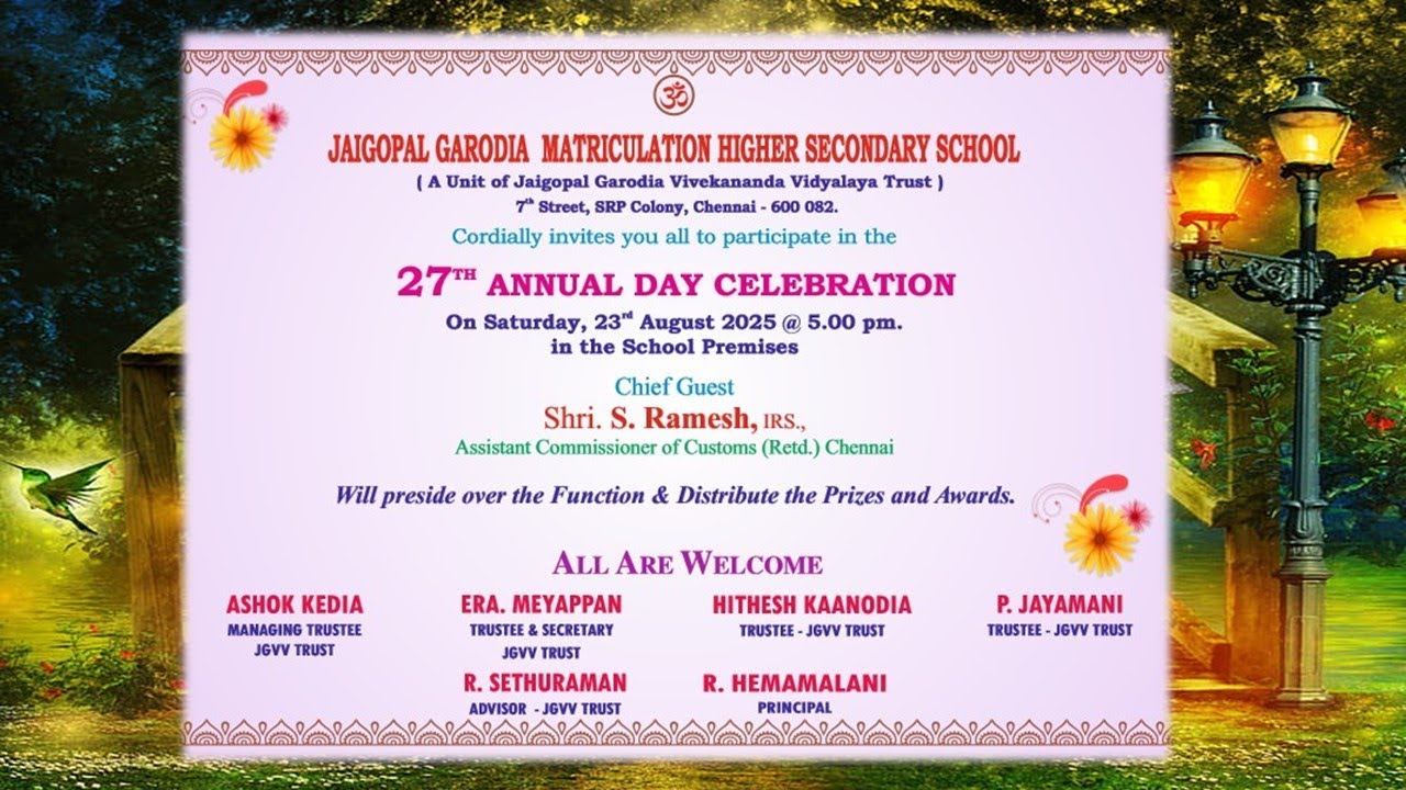 27th ANNUAL DAY - JGMHSS (2025 - 2026) - YouTube