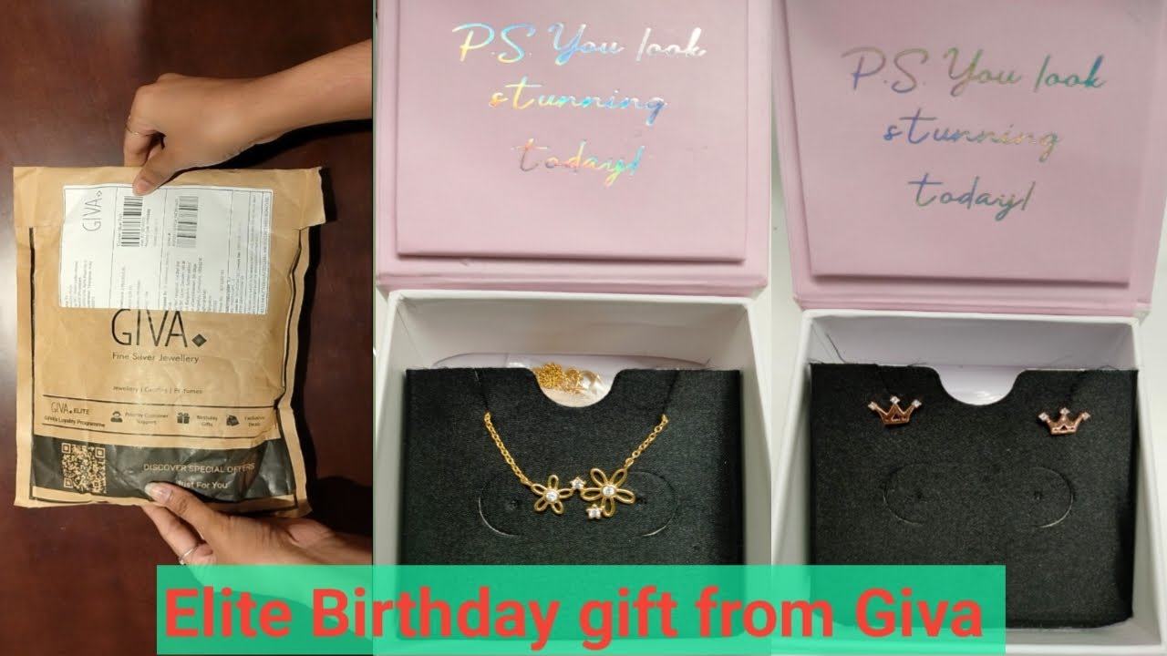 Giva Jewellery Haul & Review || Elite Birthday Gift From Giva || Gold ...