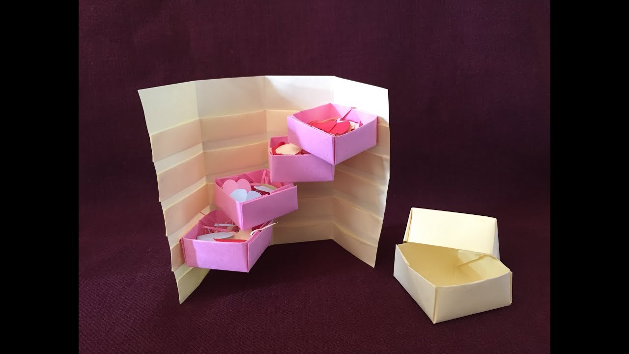 How to make an Origami Stepper BOX | That open and Close | Easy and ...