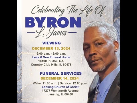 Celebration of Life: Byron L. James - YouTube