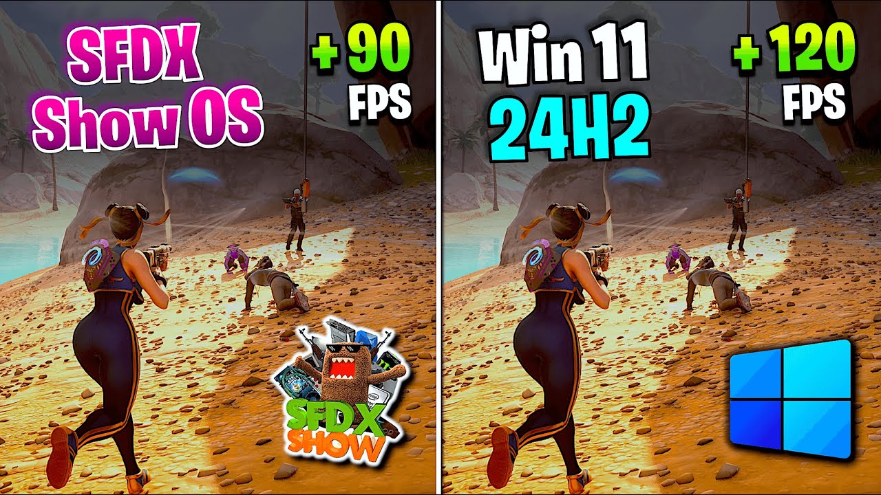 SFDX Show OS vs Windows 11 OFICIAL 24H2 COMPARATIVA de RENDIMIENTO 🔴 ...