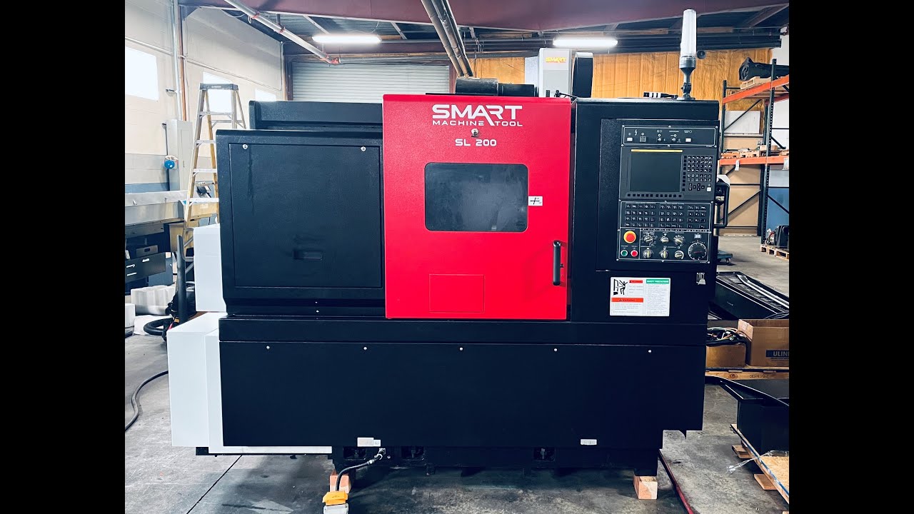 Smart SL-200 CNC Turning Center - MC# 603850 - YouTube