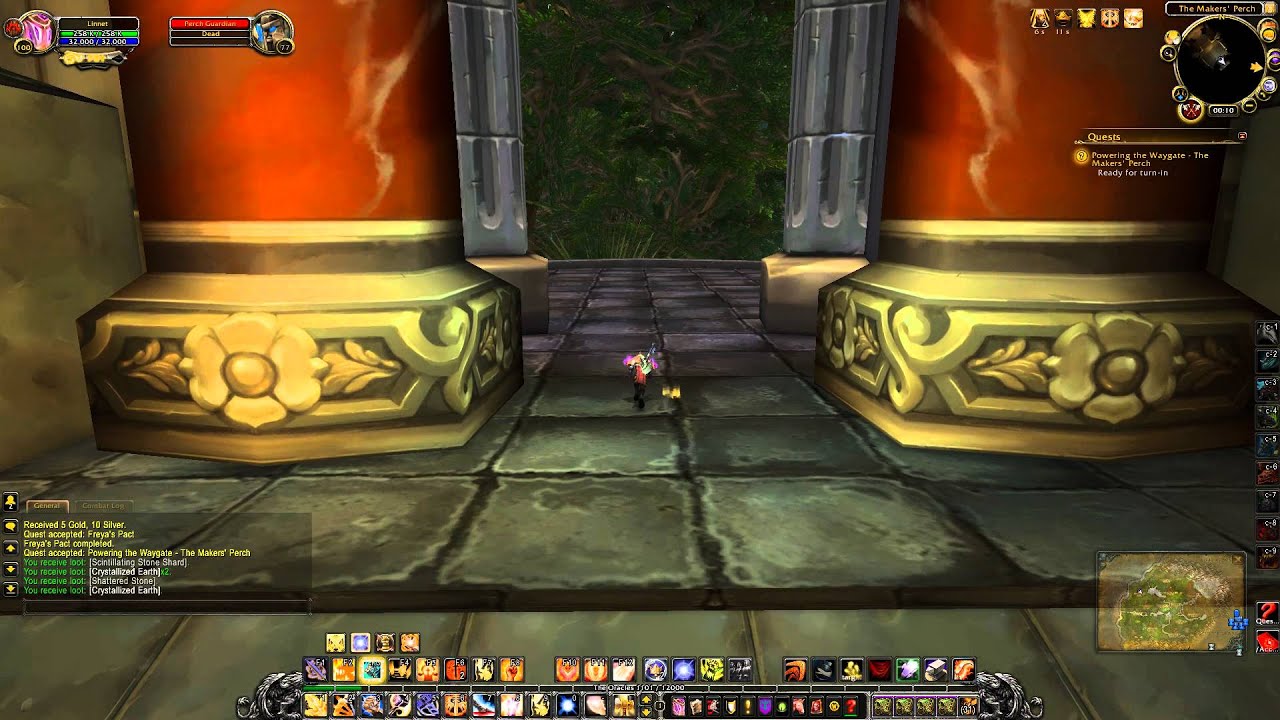 Powering the Waygate The Maker's Perch quest playthrough Sholazar Basin ...