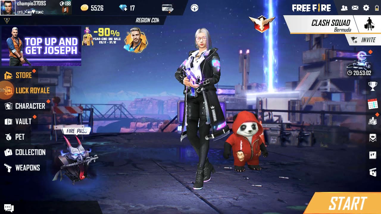 FREE FIRE CR7 BUNDLE IS MY - YouTube