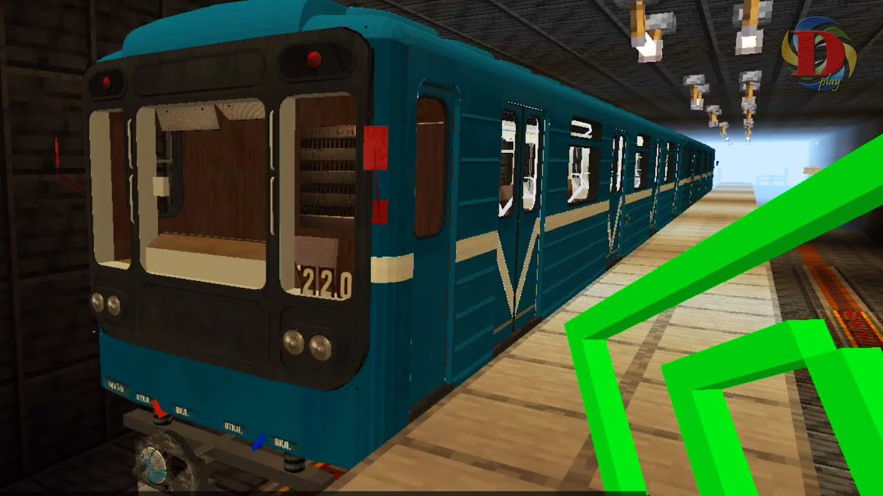 Обзор на поезде метро ТКЛ в майнкрафт / Great review of metro trains in ...