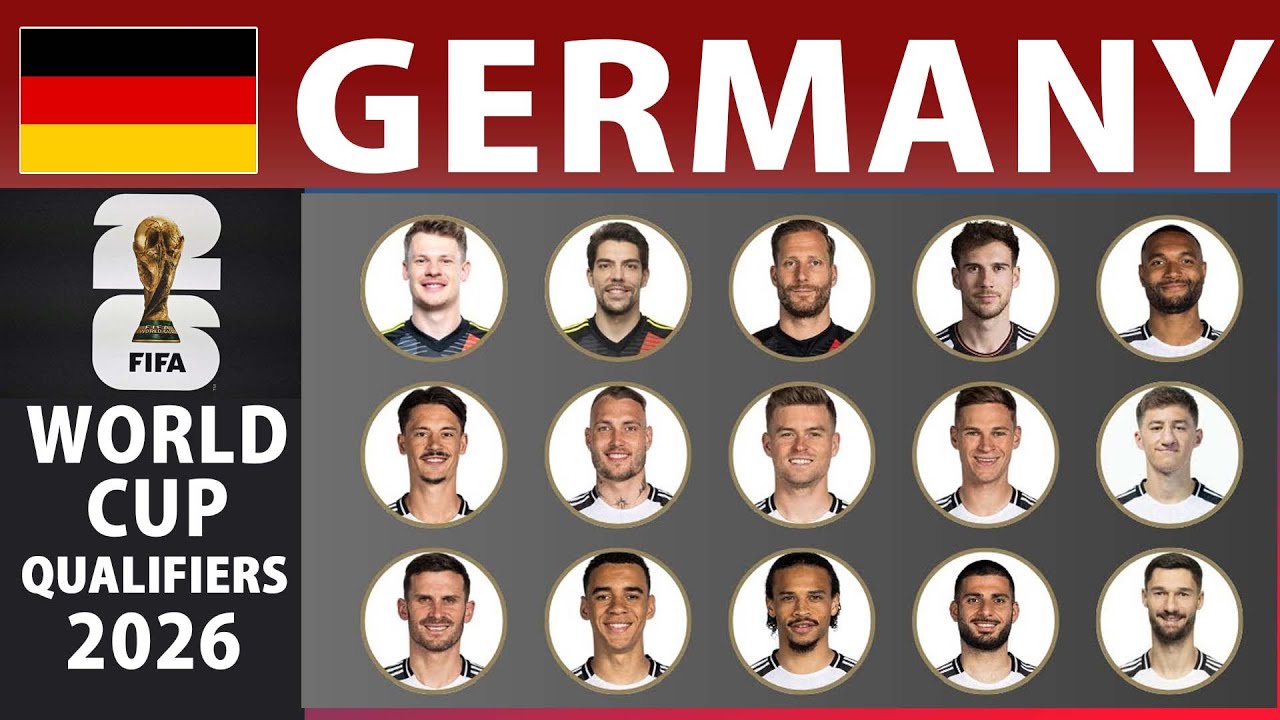Germany Final Squad World Cup 2026 Qualifiers -Germany New Squad - YouTube