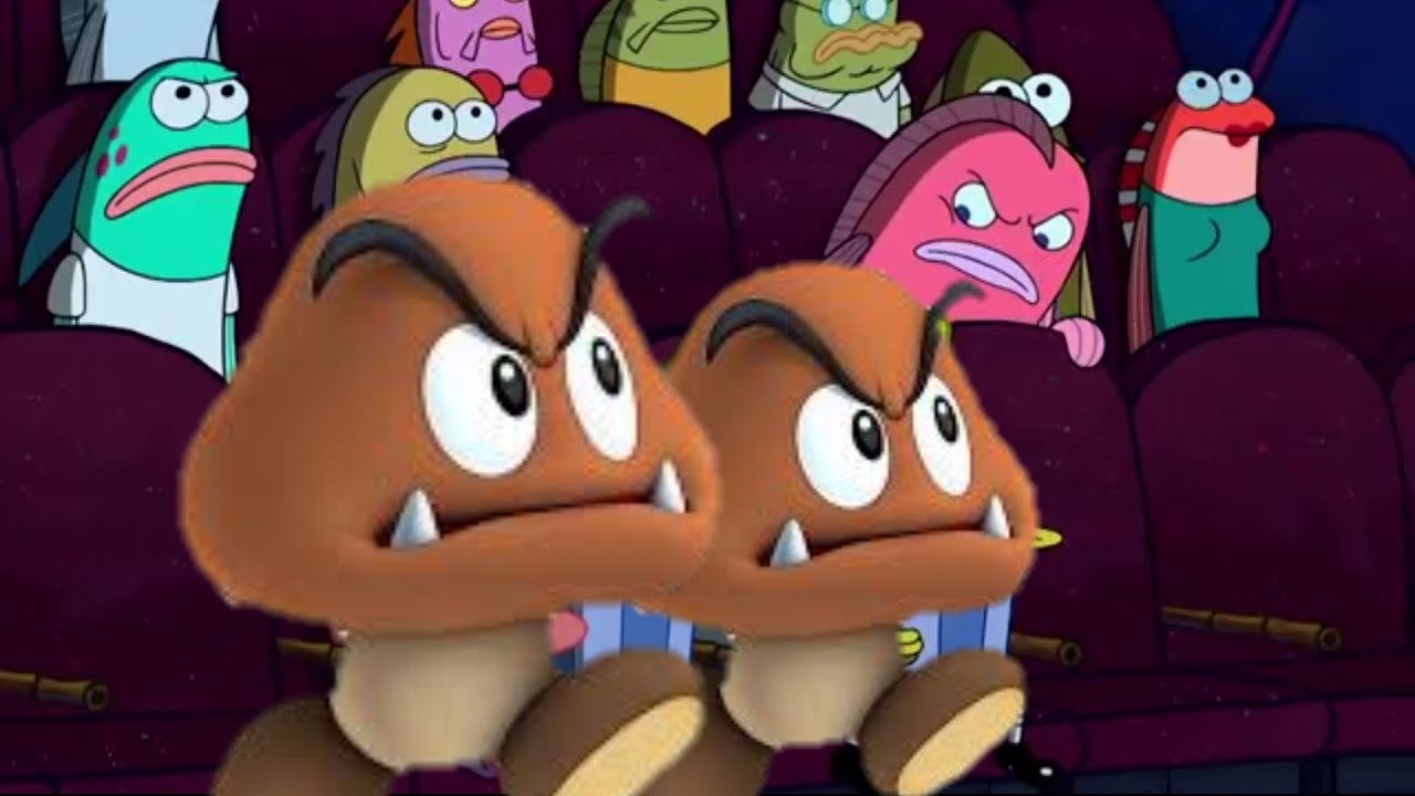 Spongebob and patrick turns into a goomba - YouTube