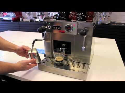 RDL Maxi 1 ELE Espresso ESE Coffee Pod Machine - Making a Caffe Latte ...