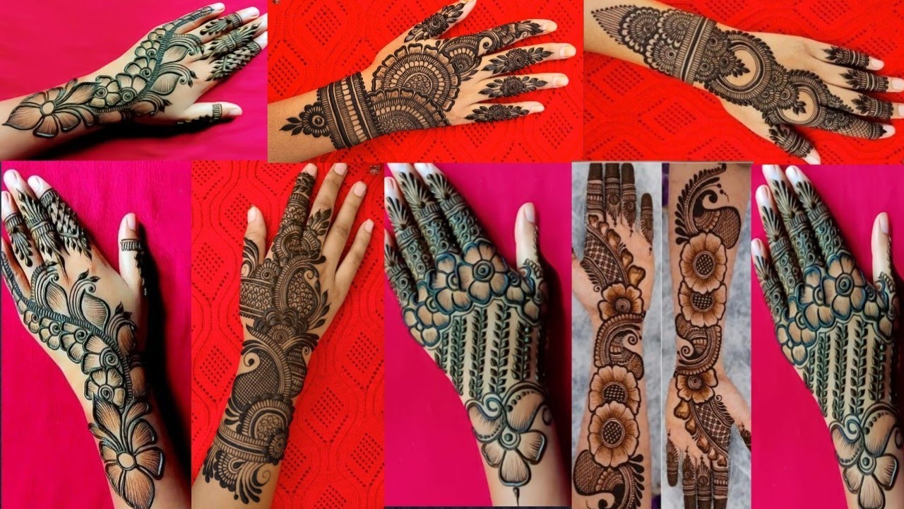 Mehandi designs|| latest mehandi for both hands| simple mehandi design ...